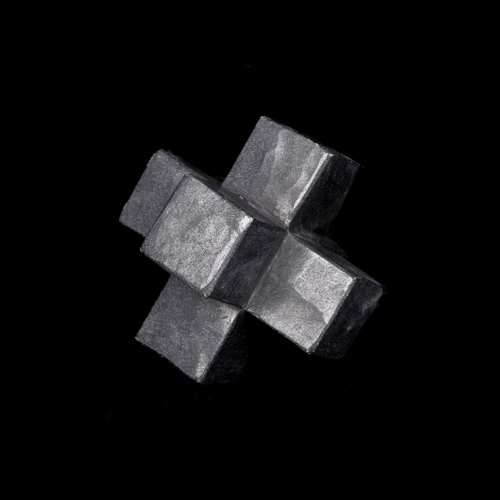 Black & White Marble Cubical Cross | Artistic Luxury Decor Piece ...